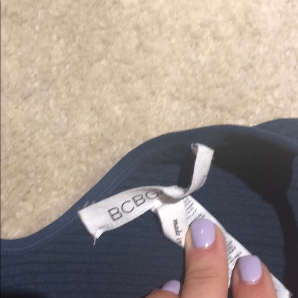 BCBG | Tops | Navy Blue Crop Top | Poshmark